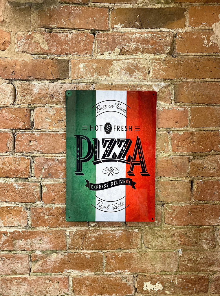 Metal Wall Sign - Pizza Italy – lukkii