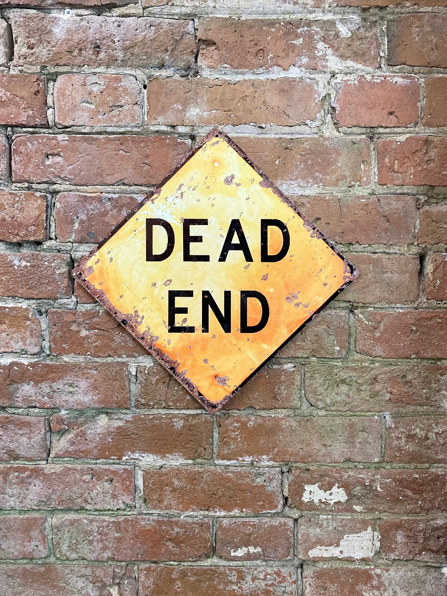 Metal Square Wall Sign - Dead End – lukkii